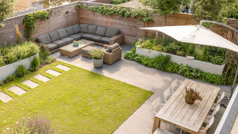 Creating Outdoor Living Zones Without Sacrificing Planting Space